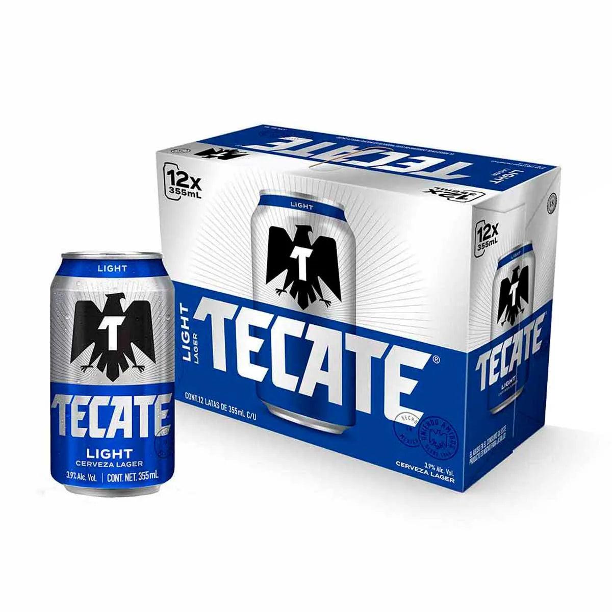 CERVEZA TECATE LIGHT 355ML 12 PACK – Vinosylicores.com
