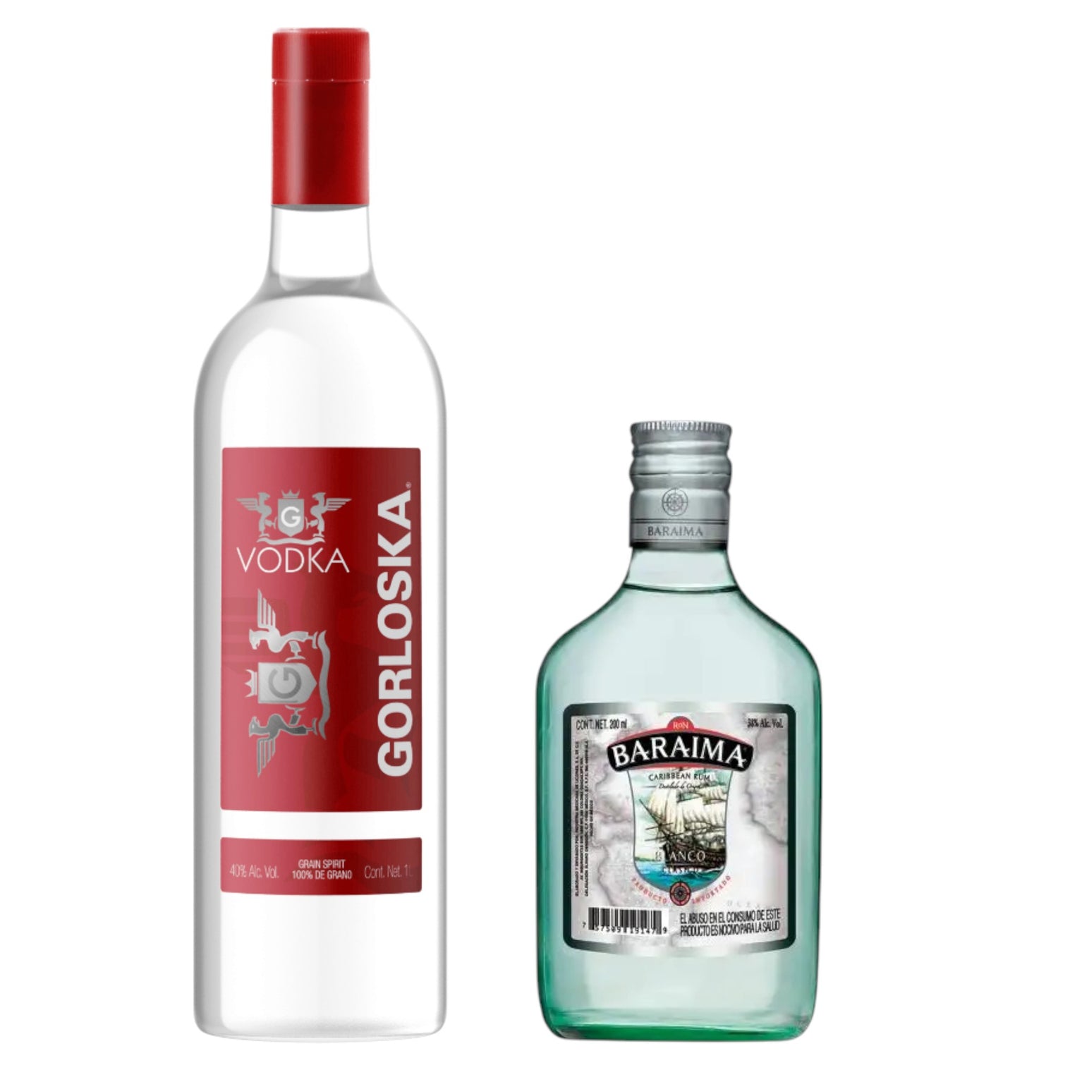 Vodka Gorloska 1000ml + Ron Blanco Bahamas 200ml – Vinosy...