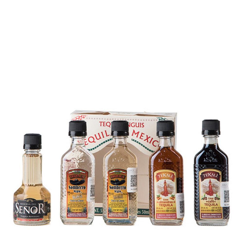 Paquete De 5 Mini Tequila Es Mexico 50ml – Vinosylicores.com