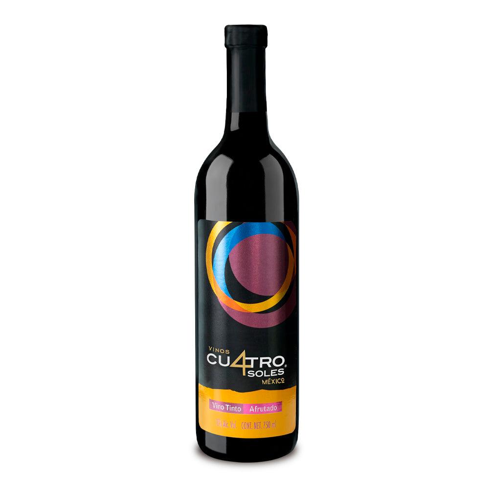 Vino Tinto Cuatro Soles Afrutado 750ml – Vinosylicores.com