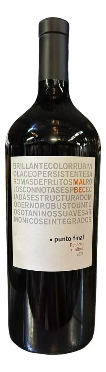 Vino Tinto Punto Final Reserva Malbec 1500ml – Vinosylico...