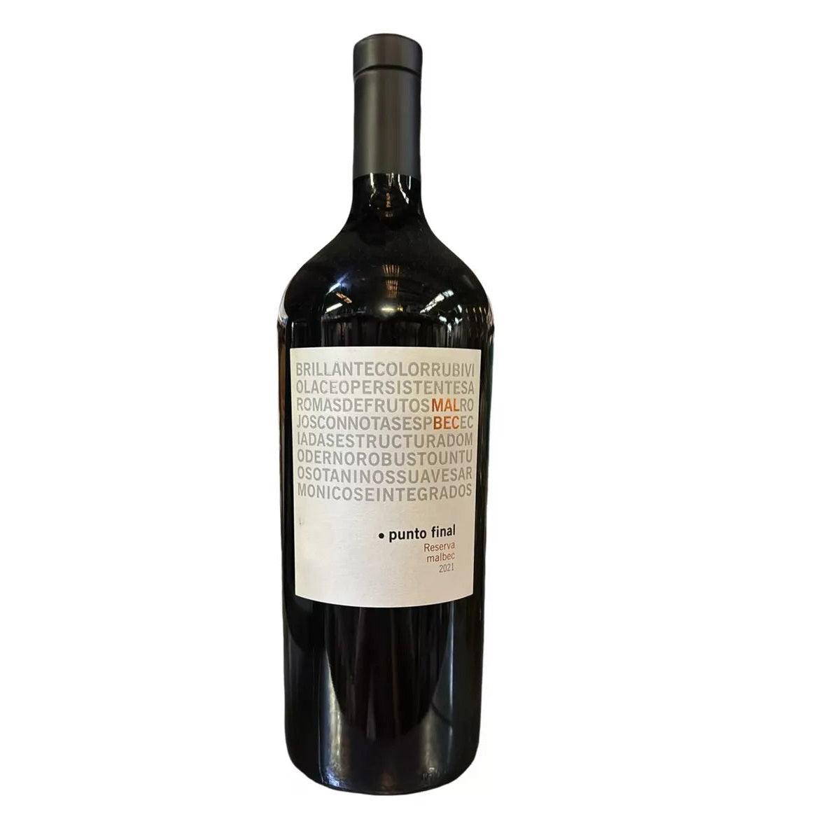 Punto Final Red Wine Reserva Malbec 1500ml – Vinosylicore...