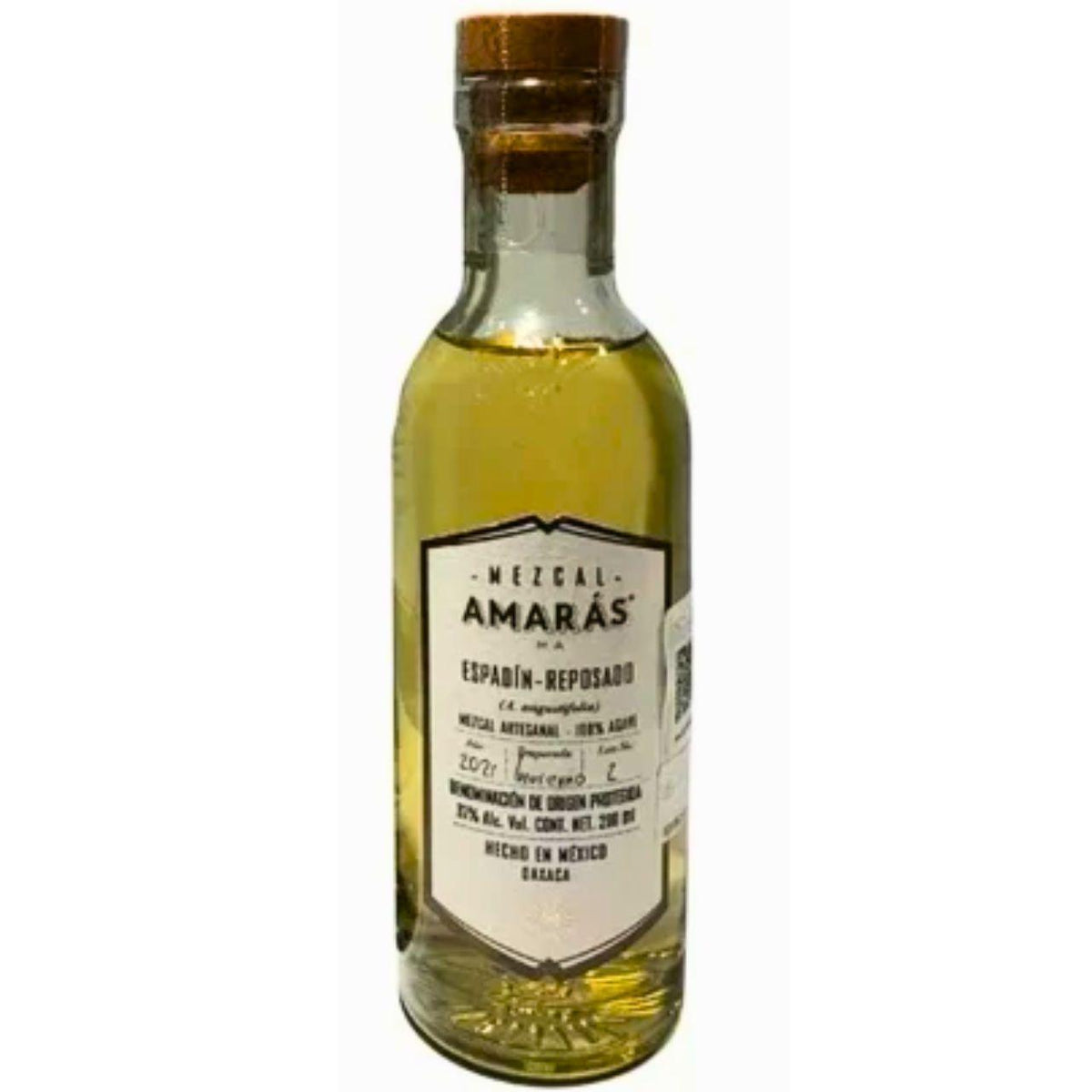 Mezcal Amaras Reposado Espadí­n 200ml – Vinosylicores.com
