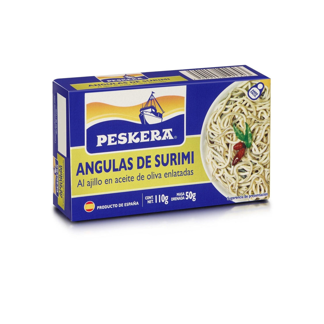 Angula De Surimi Al Ajillo Peskera Lata 110g – Vinosylico...
